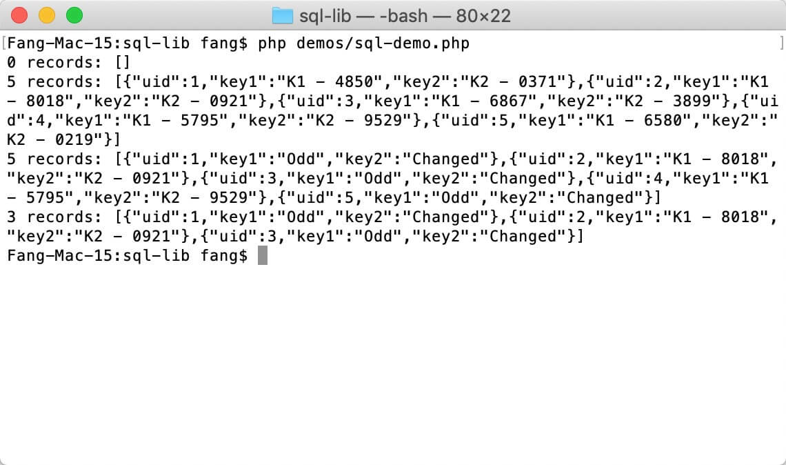 GitHub - fangqk1991/php-sql: MySQL 调用框架，PHP 版